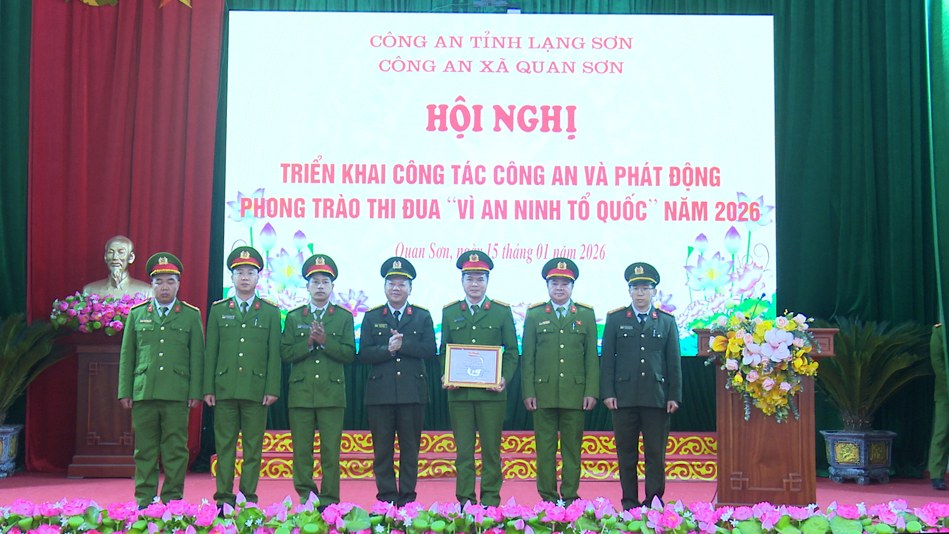 Công an xã Quan Sơn triển khai công tác năm 2026, và phát động phong ...